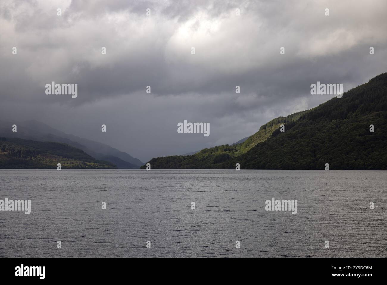 Rainy weather in a suit, panorama at Loch Lomond, Firkin Point, Loch ...