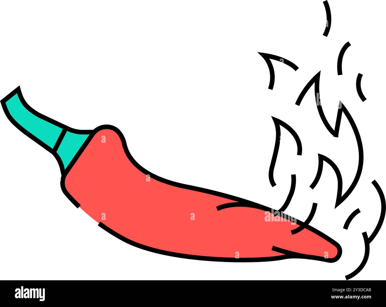 spicy food icon color illustration Stock Vector Image & Art - Alamy