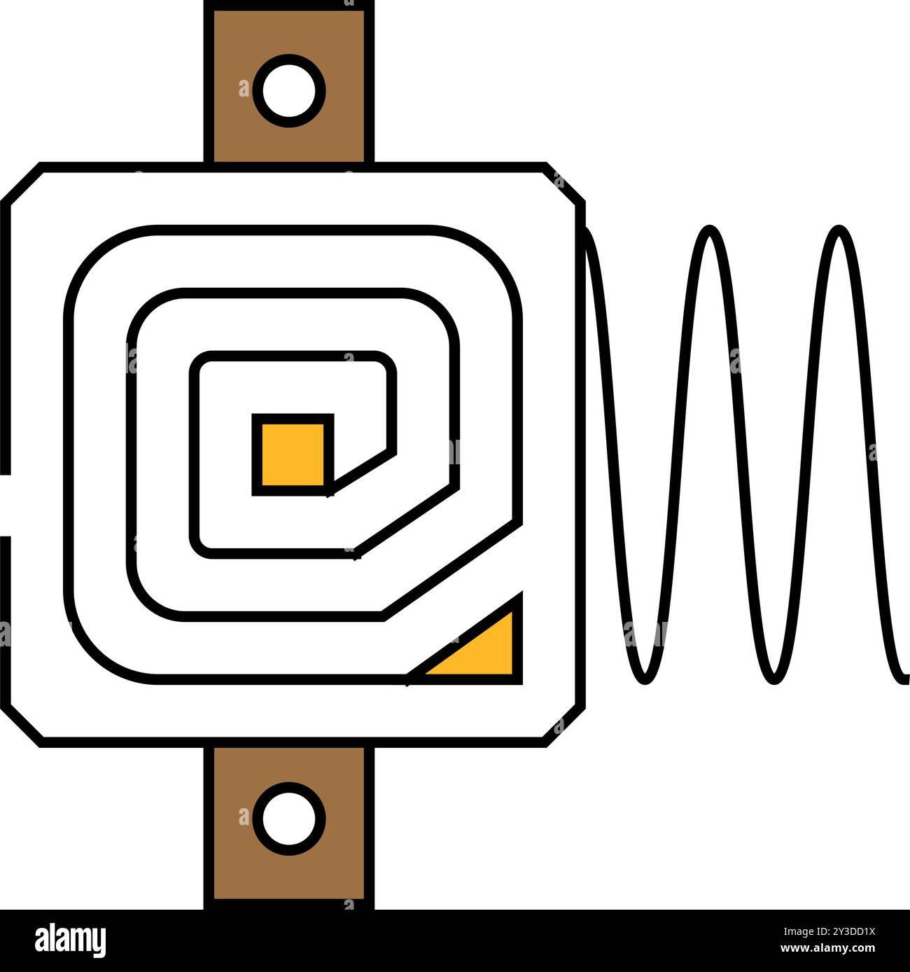 rf technology electronics icon color illustration Stock Vector Image ...