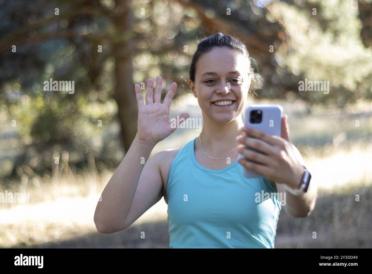 Close up young woman trains hi-res stock photography and images - Alamy