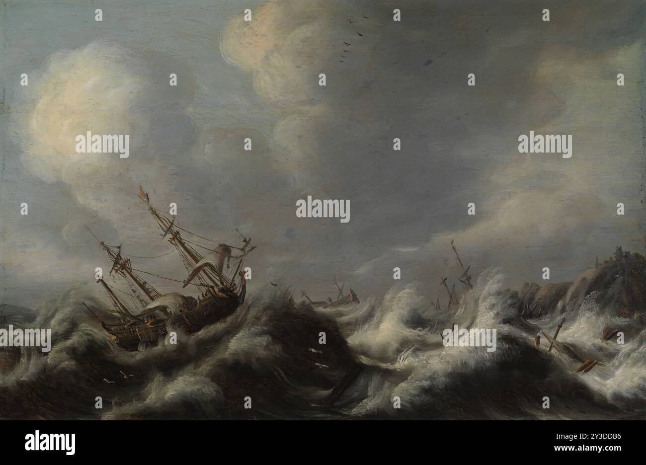 Sailing ship in peril hi-res stock photography and images - Alamy