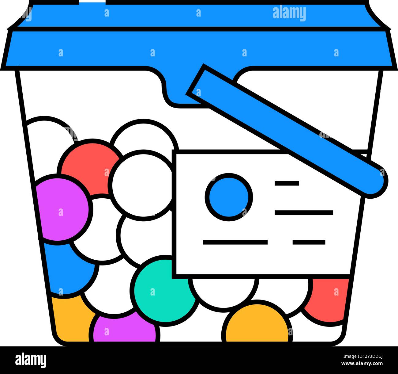 sensory beads fidget toy icon color illustration Stock Vector Image ...