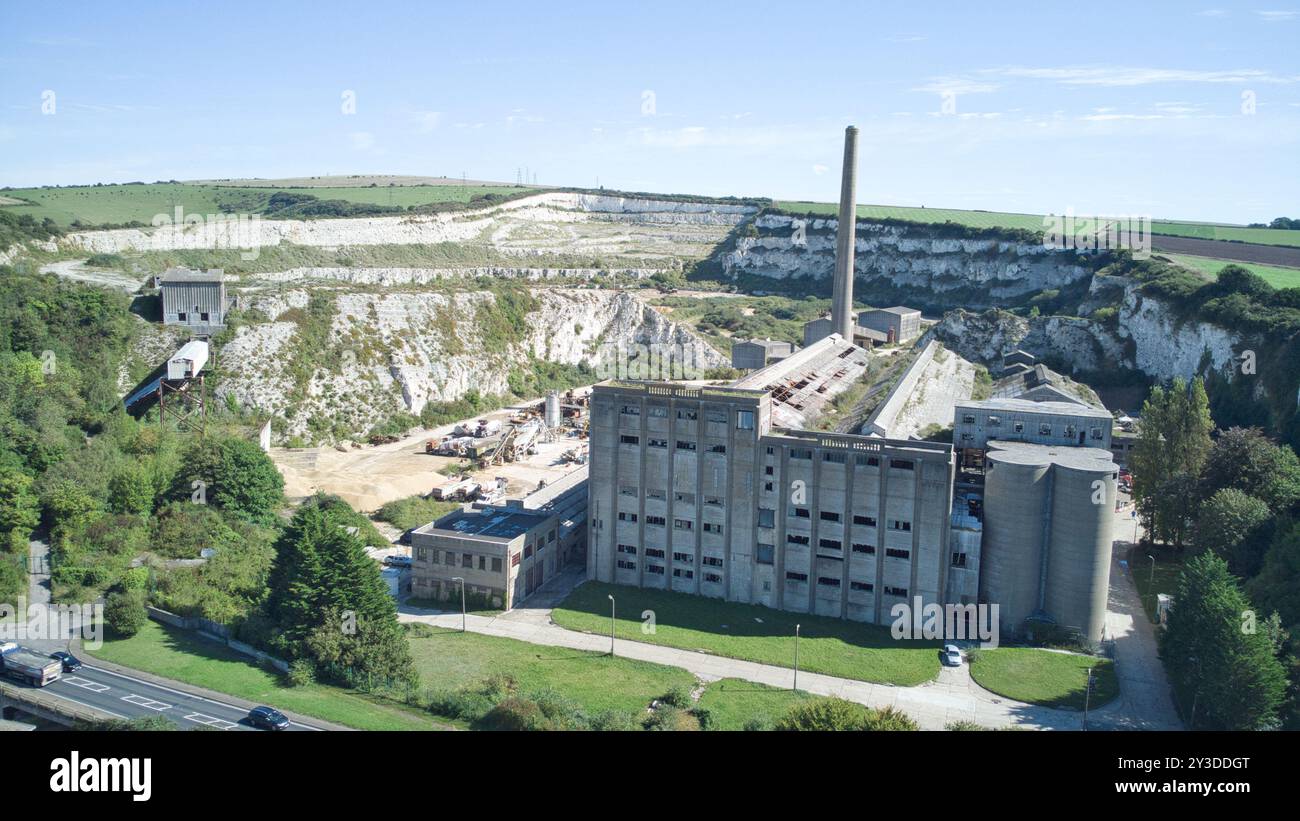 Abandoned Shoreham cement works, West Sussex Stock Photo - Alamy