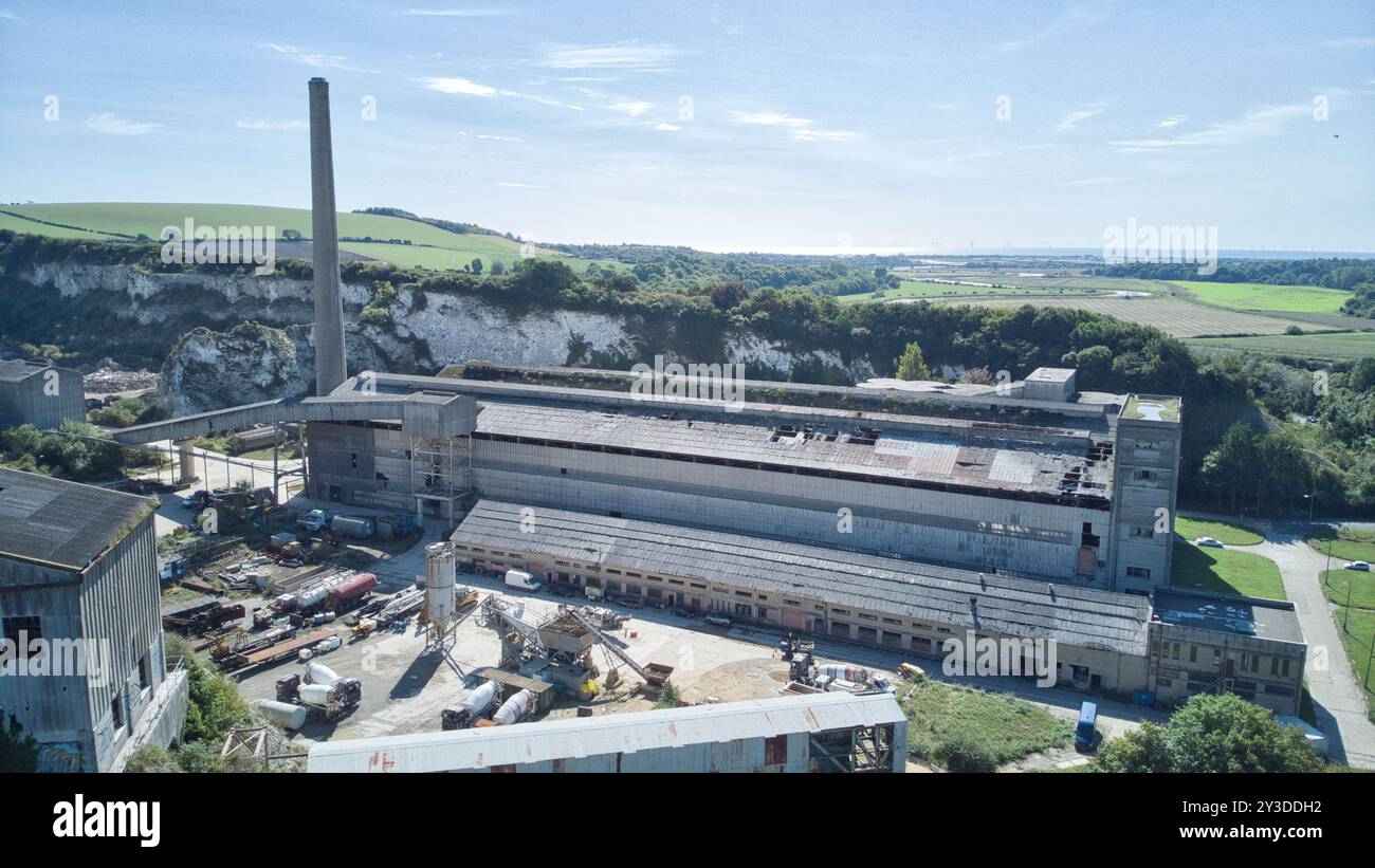 Abandoned Shoreham cement works, West Sussex Stock Photo - Alamy