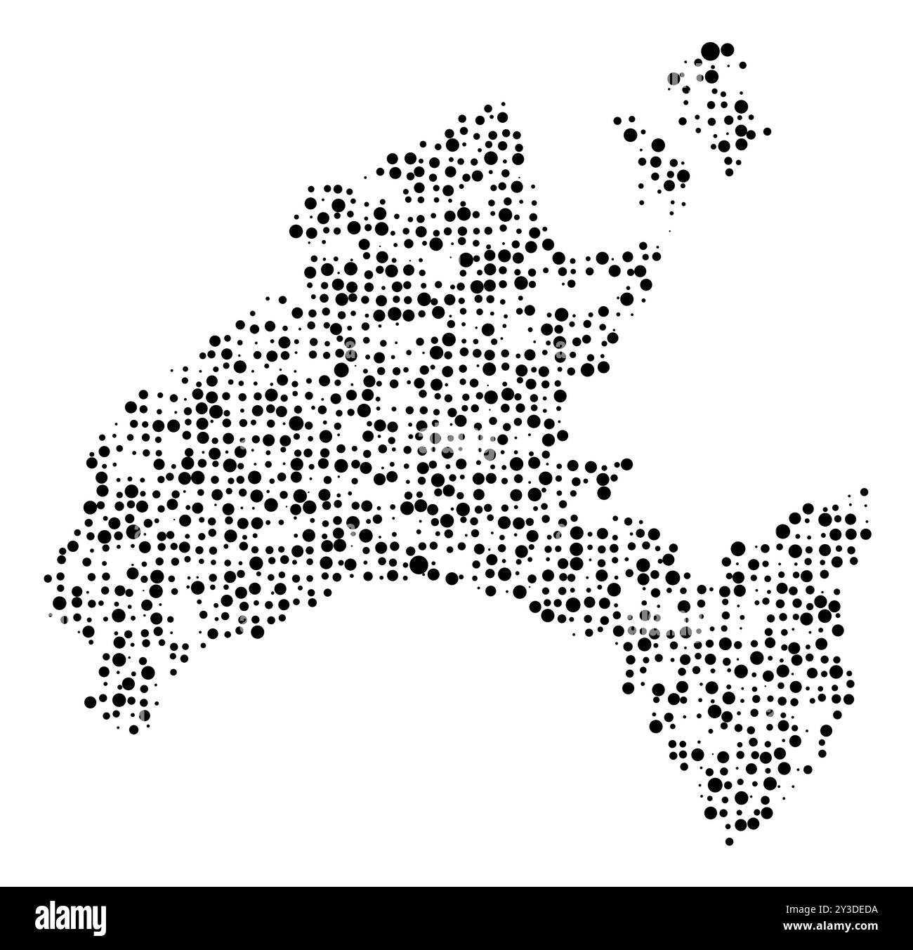 Symbol Map of the Kanton Vaud (Switzerland) showing the Kanton with a ...