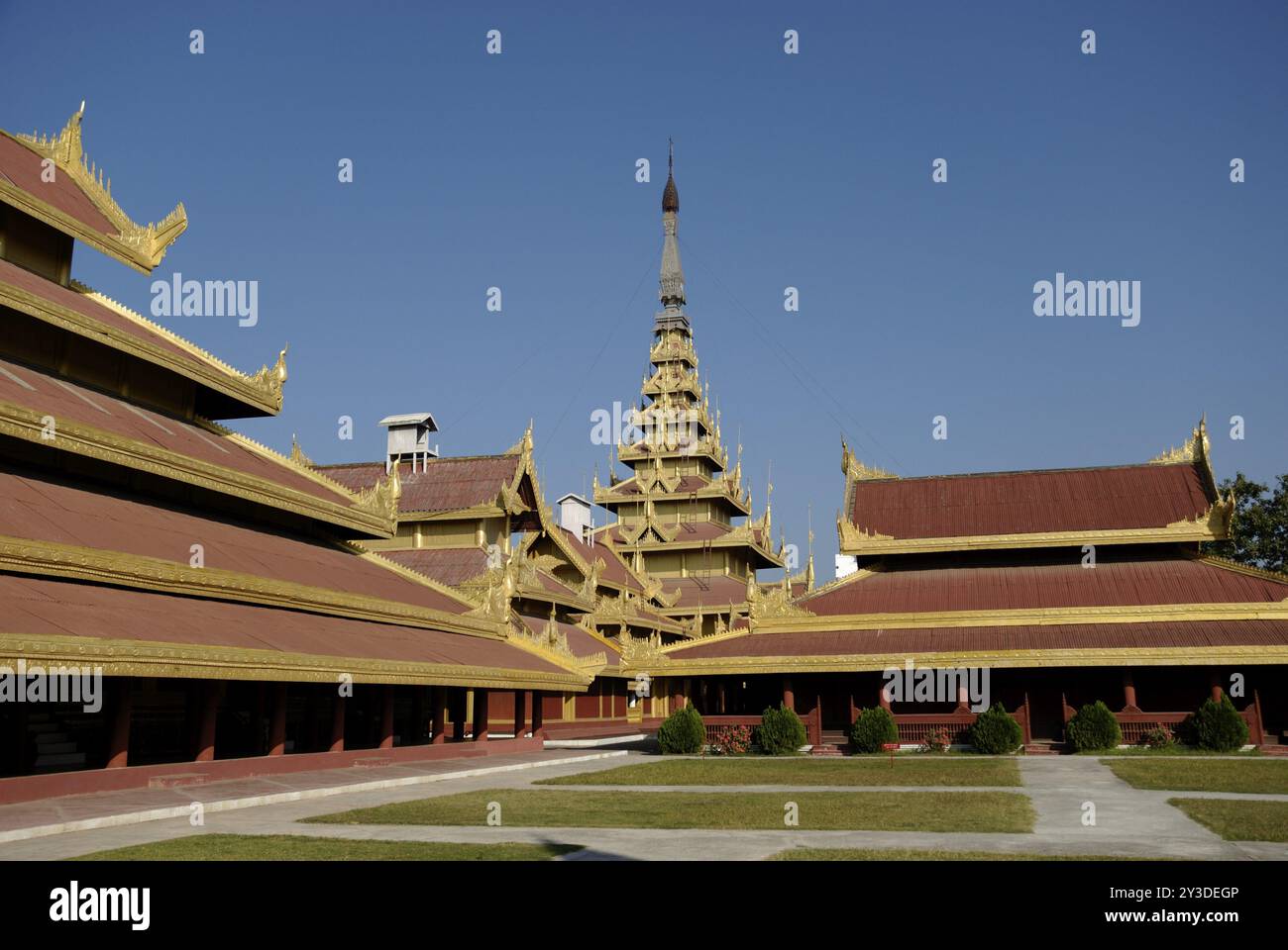 Royal Palace, Mandalay, Myanmar, Asia Stock Photo - Alamy