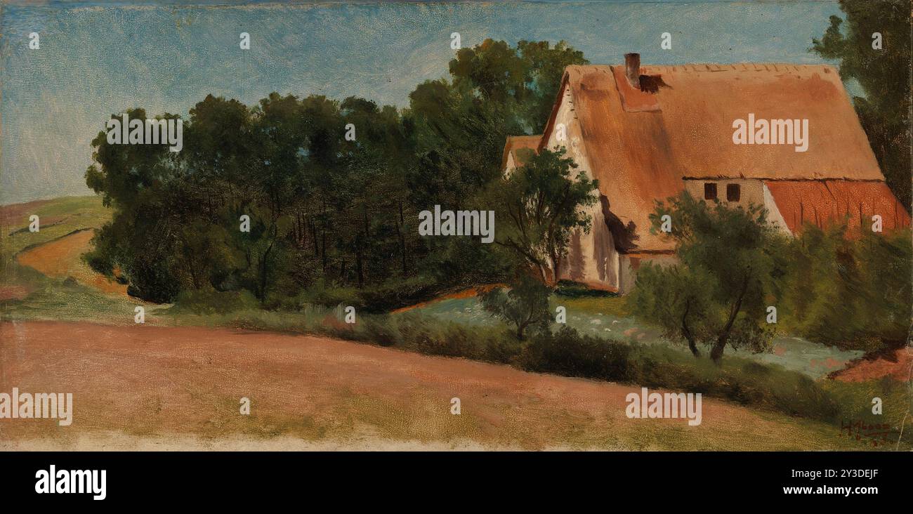 German Farmhouse by a Road, 1863 Stock Photo - Alamy