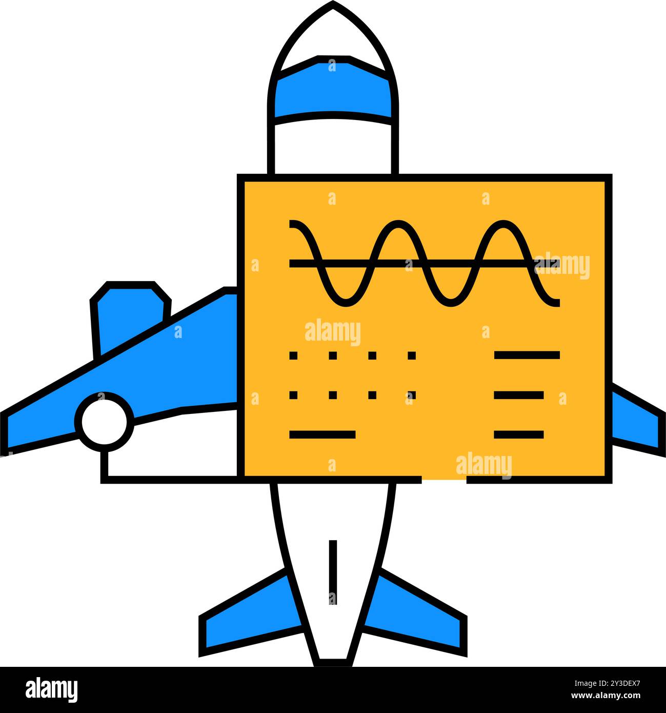 wiring check aircraft icon color illustration Stock Vector Image & Art ...