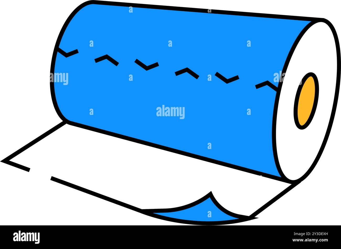 toilet roll paper towel icon color illustration Stock Vector Image ...