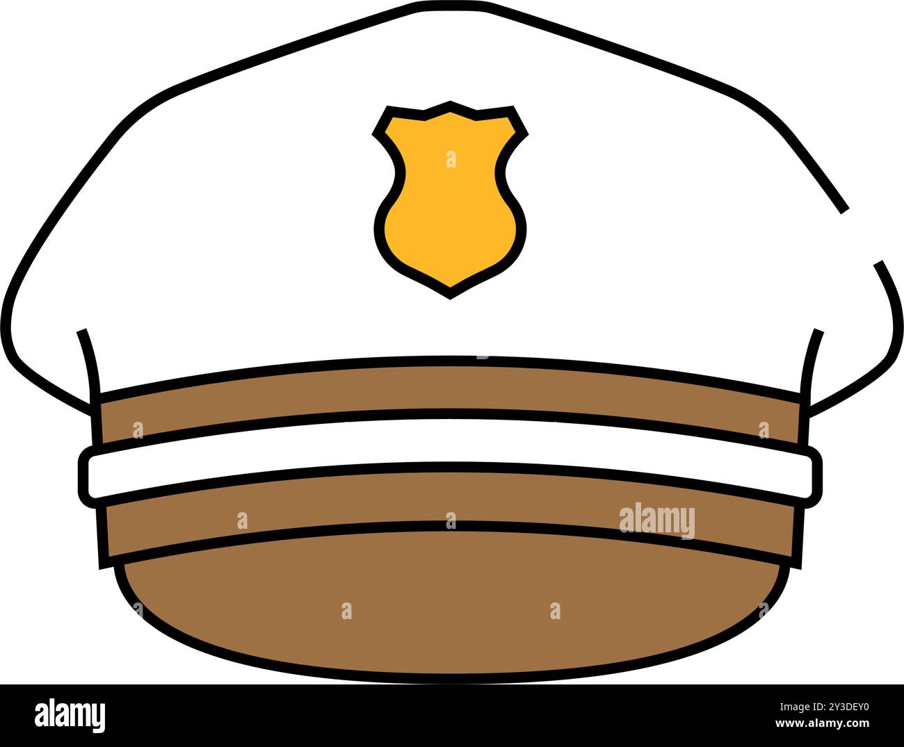 police hat cap icon color illustration Stock Vector Image & Art - Alamy