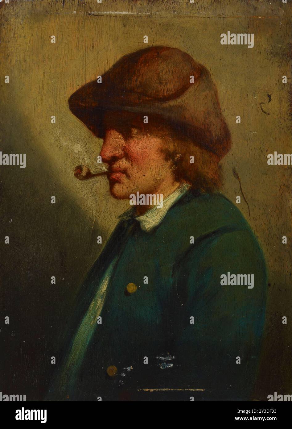 A man smoking a pipe, 1800-1899 Stock Photo - Alamy