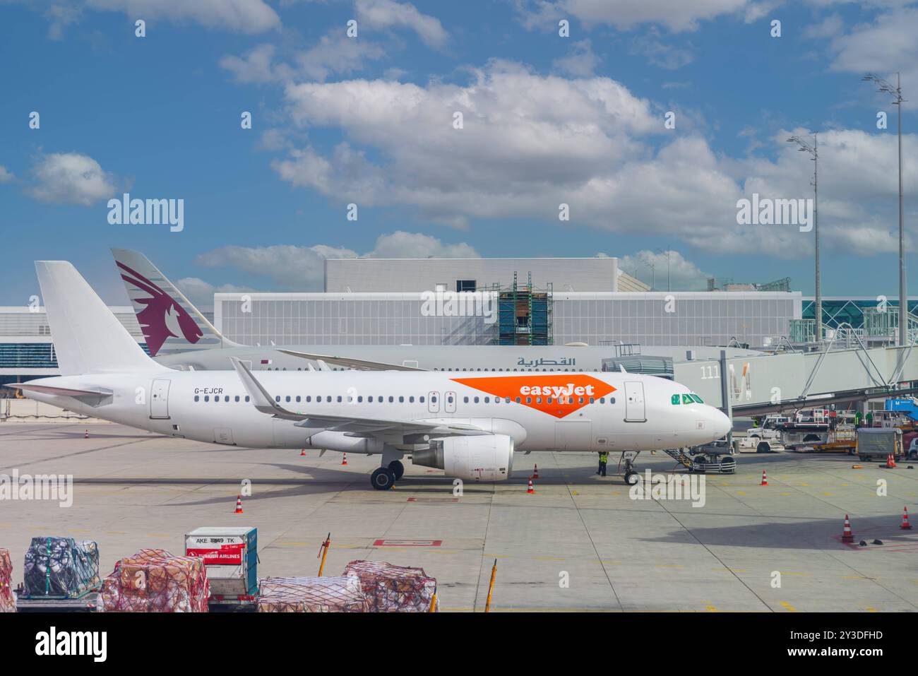 MUNICH, GERMANY - MAY, 11, 2024 : Easy Jet airplane at the Munich ...