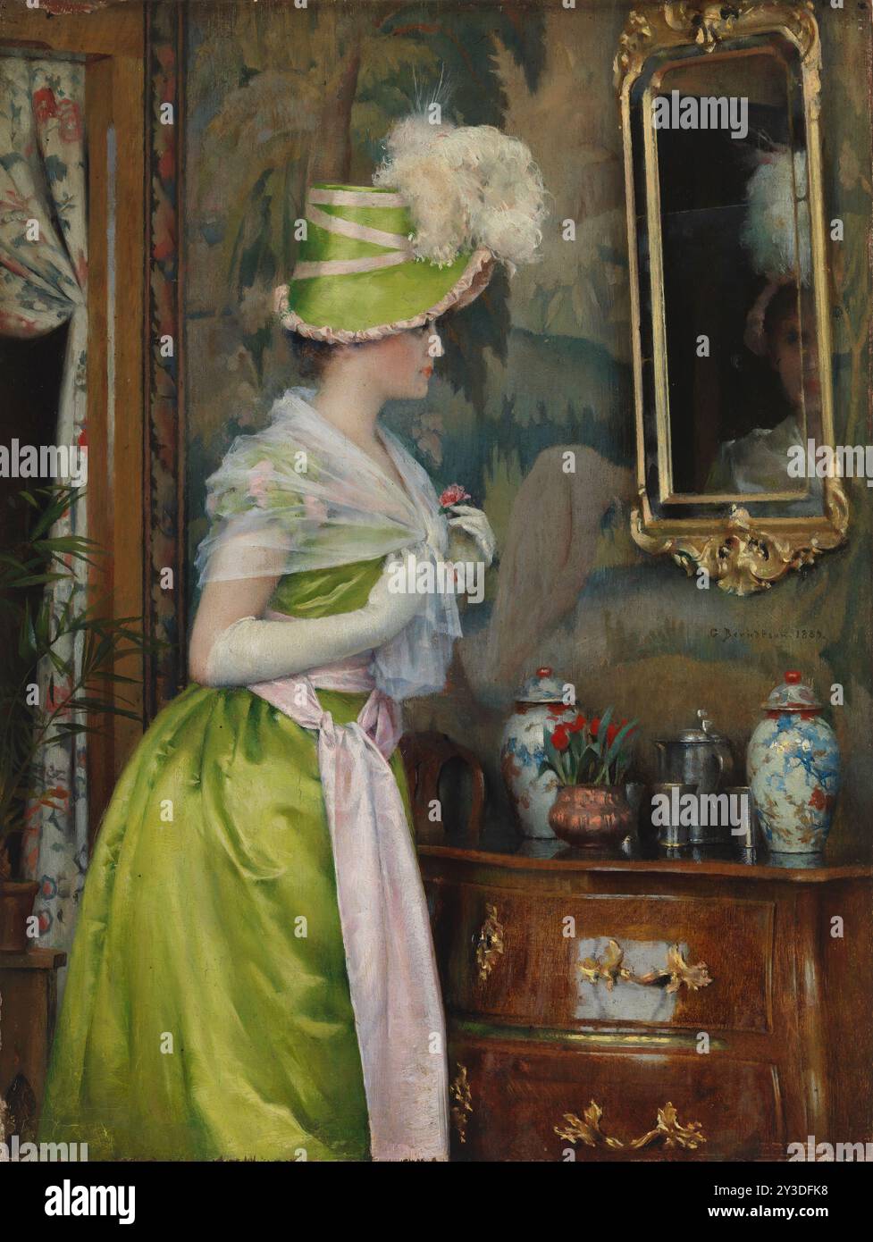 The Mirror; The Toilet, 1889 Stock Photo - Alamy