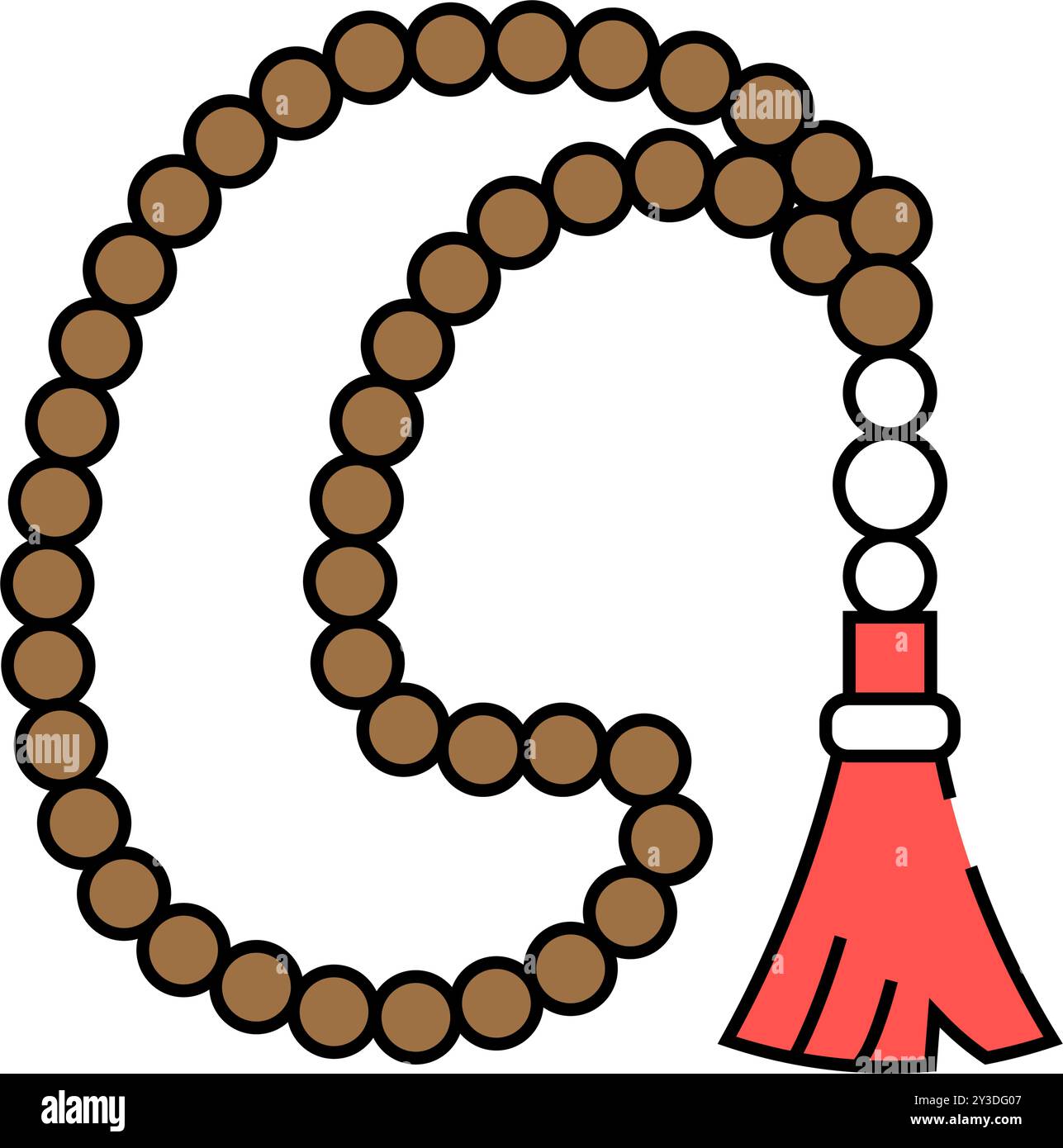 prayer beads misbaha icon color illustration Stock Vector Image & Art ...