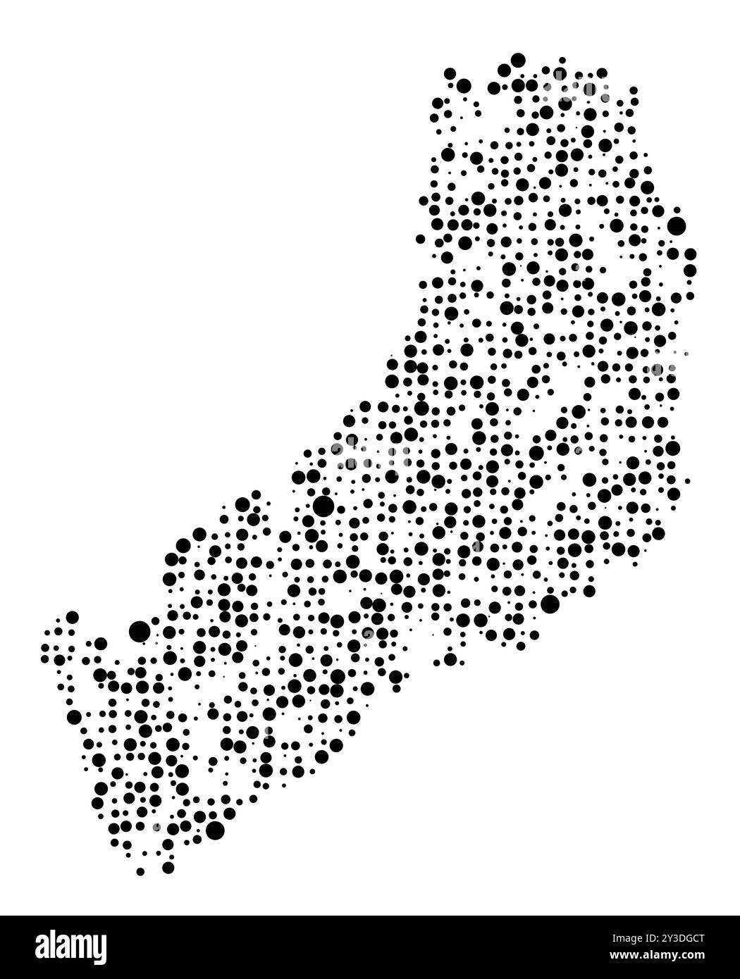 Symbol Map of the Province Misiones (Argentina) showing the territory ...