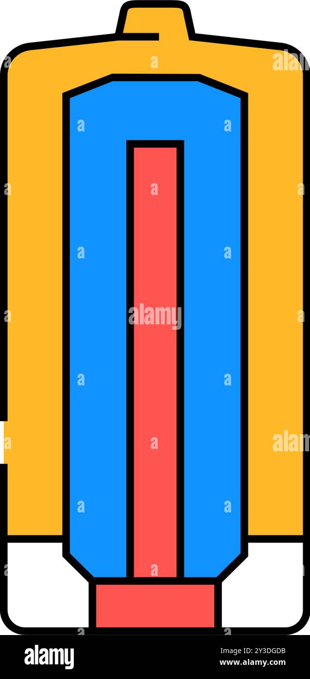 battery components icon color illustration Stock Vector Image & Art - Alamy