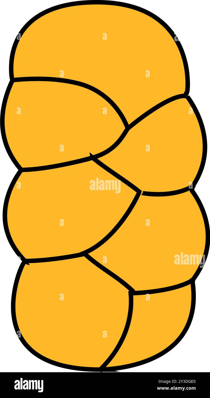 challah bread jewish icon color illustration Stock Vector Image & Art ...