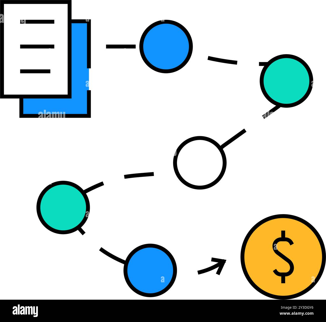 payroll processing icon color illustration Stock Vector Image & Art - Alamy