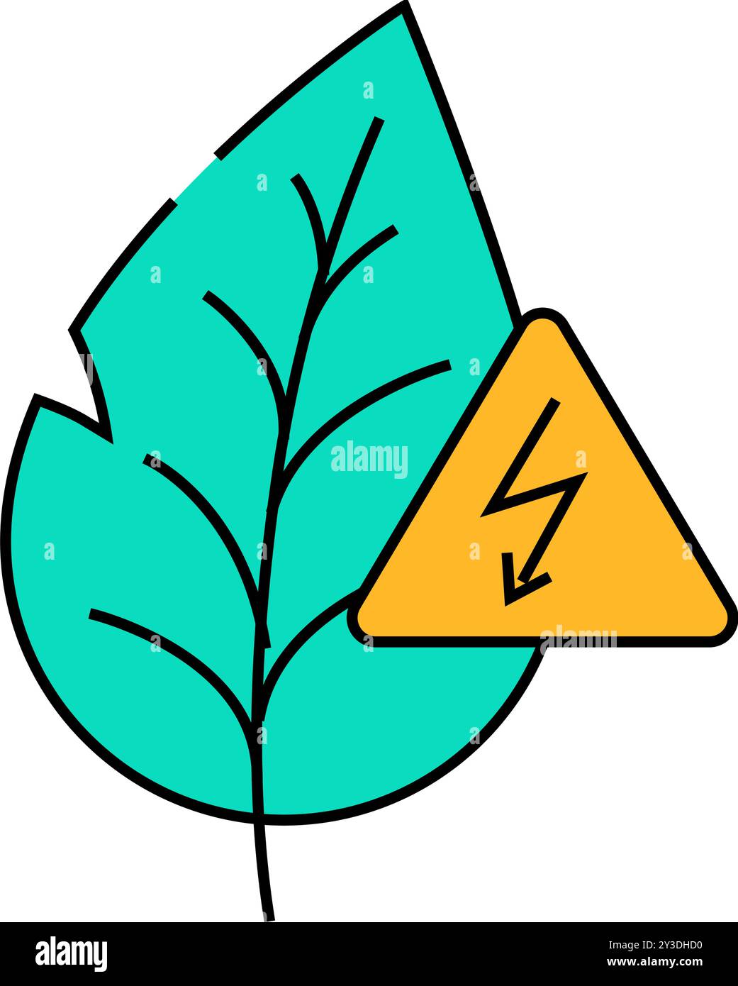 electricity biomass energy icon color illustration Stock Vector Image ...