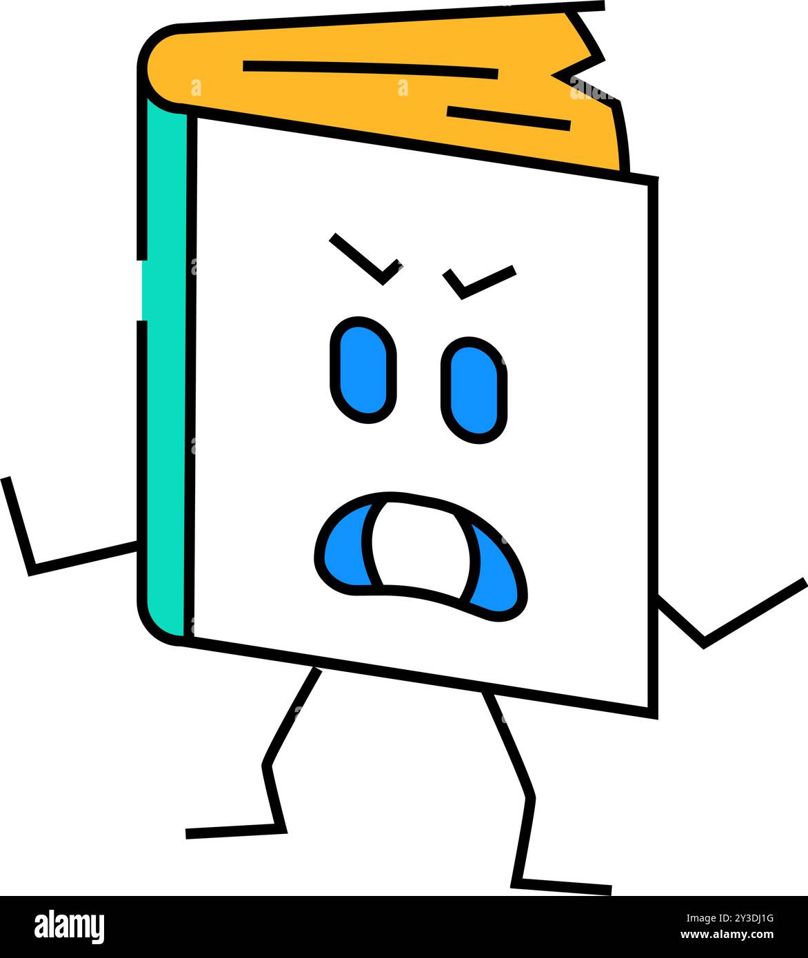 literature book character icon color illustration Stock Vector Image ...