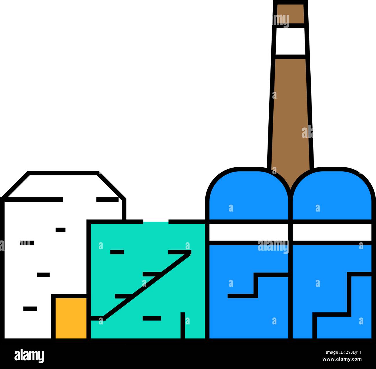 energy plant biomass icon color illustration Stock Vector Image & Art ...