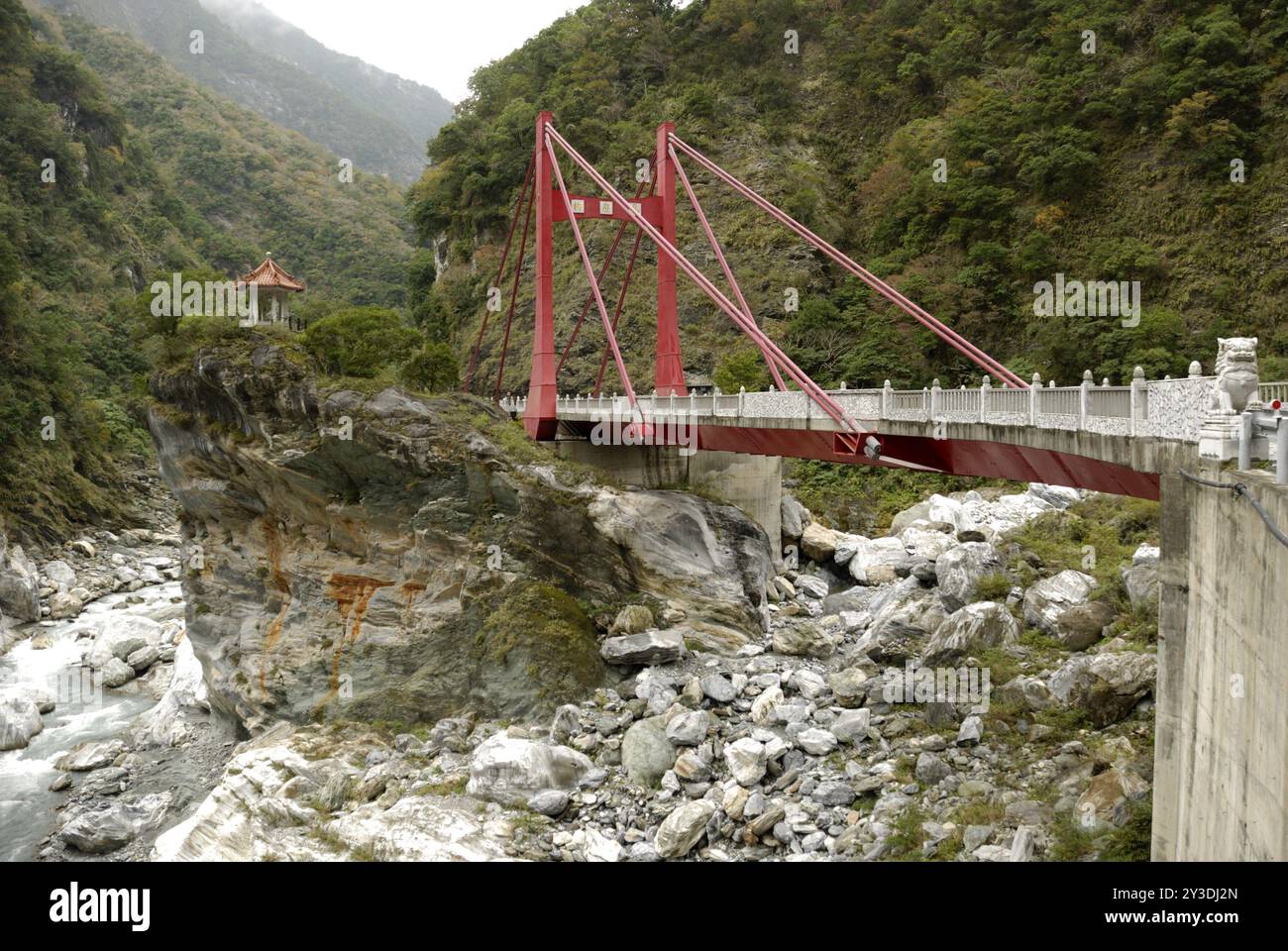Cimu Bridge, Taroko National Park, Taiwan, Asia Stock Photo - Alamy