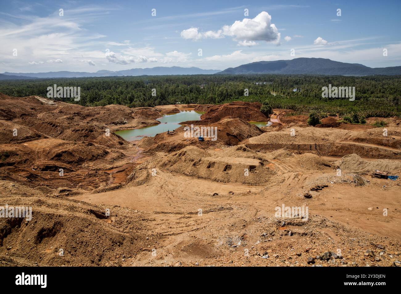 Landscape of Nickel mining area, South East Sulawesi, Indonesia, Asia ...