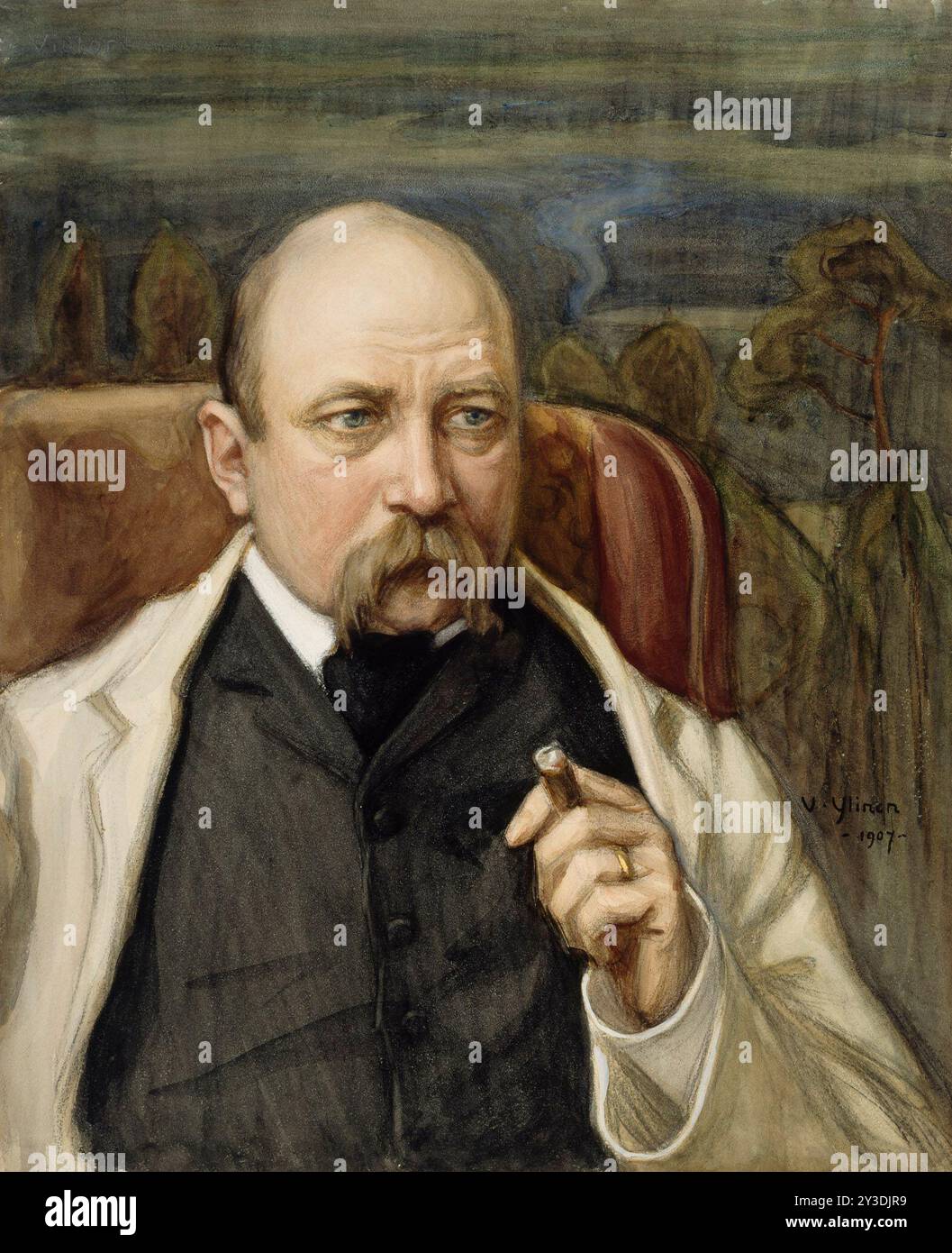 Portrait of Viktor Westerholm, 1907 Stock Photo - Alamy