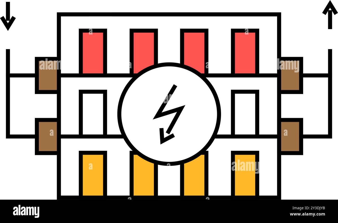 heat storage energy icon color illustration Stock Vector Image & Art ...