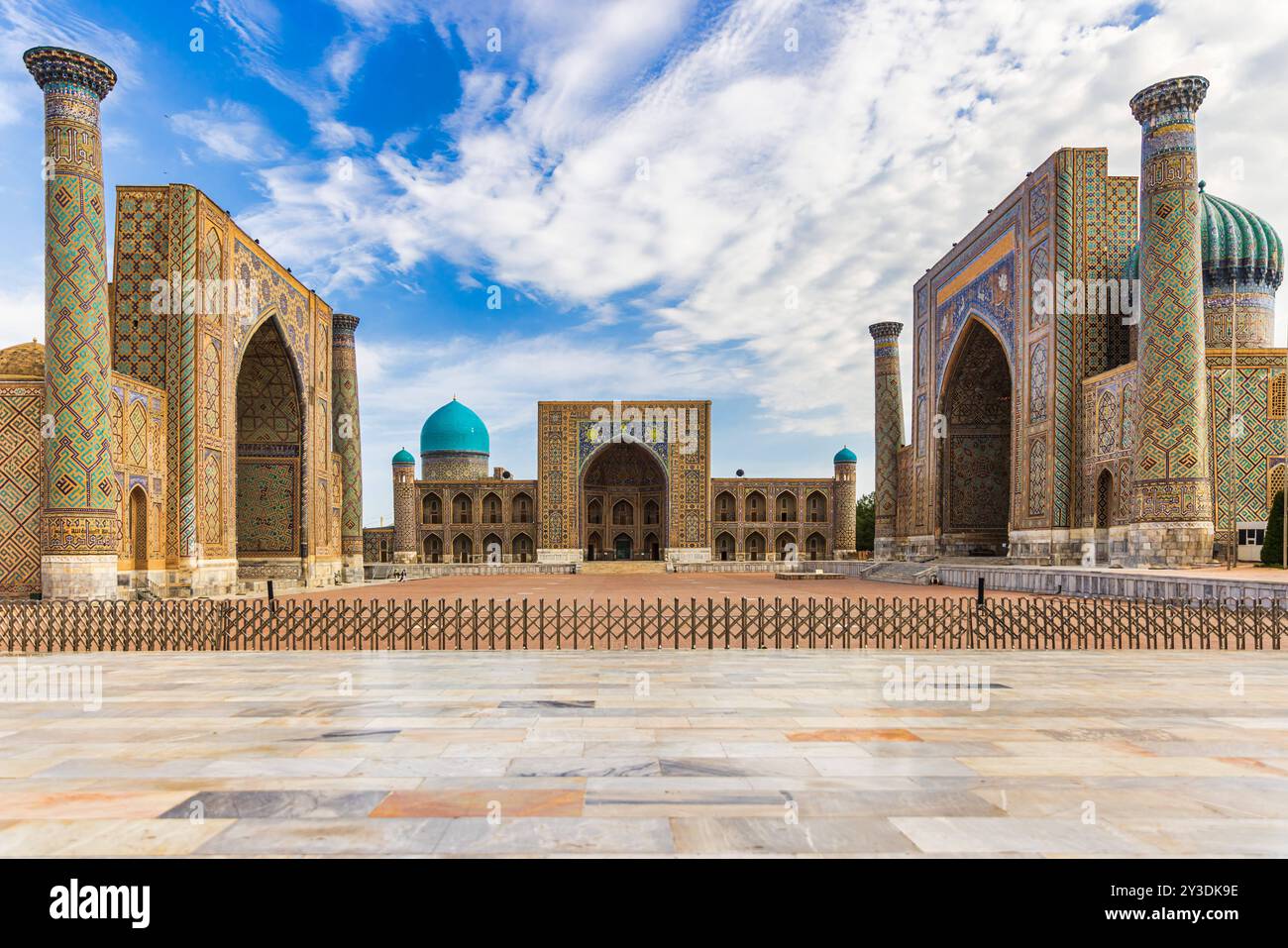 Registan square with three madrasahs: Ulugh Beg, Tilya-Kori and Sher ...