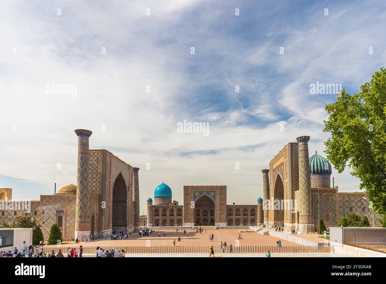 Registan square with three madrasahs: Ulugh Beg, Tilya-Kori and Sher ...