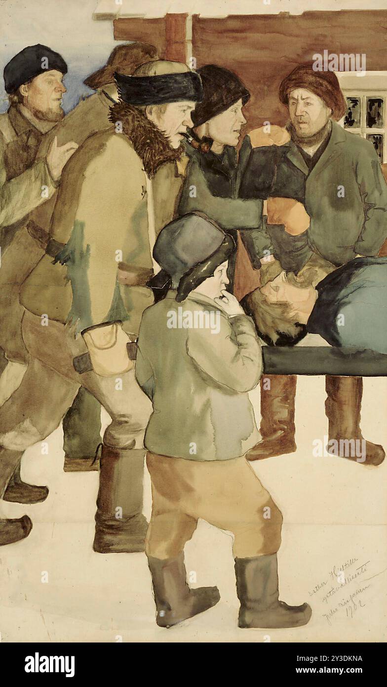 Childhood Memory (Men, Boy and Father, a sketch for Childhood Memory ...