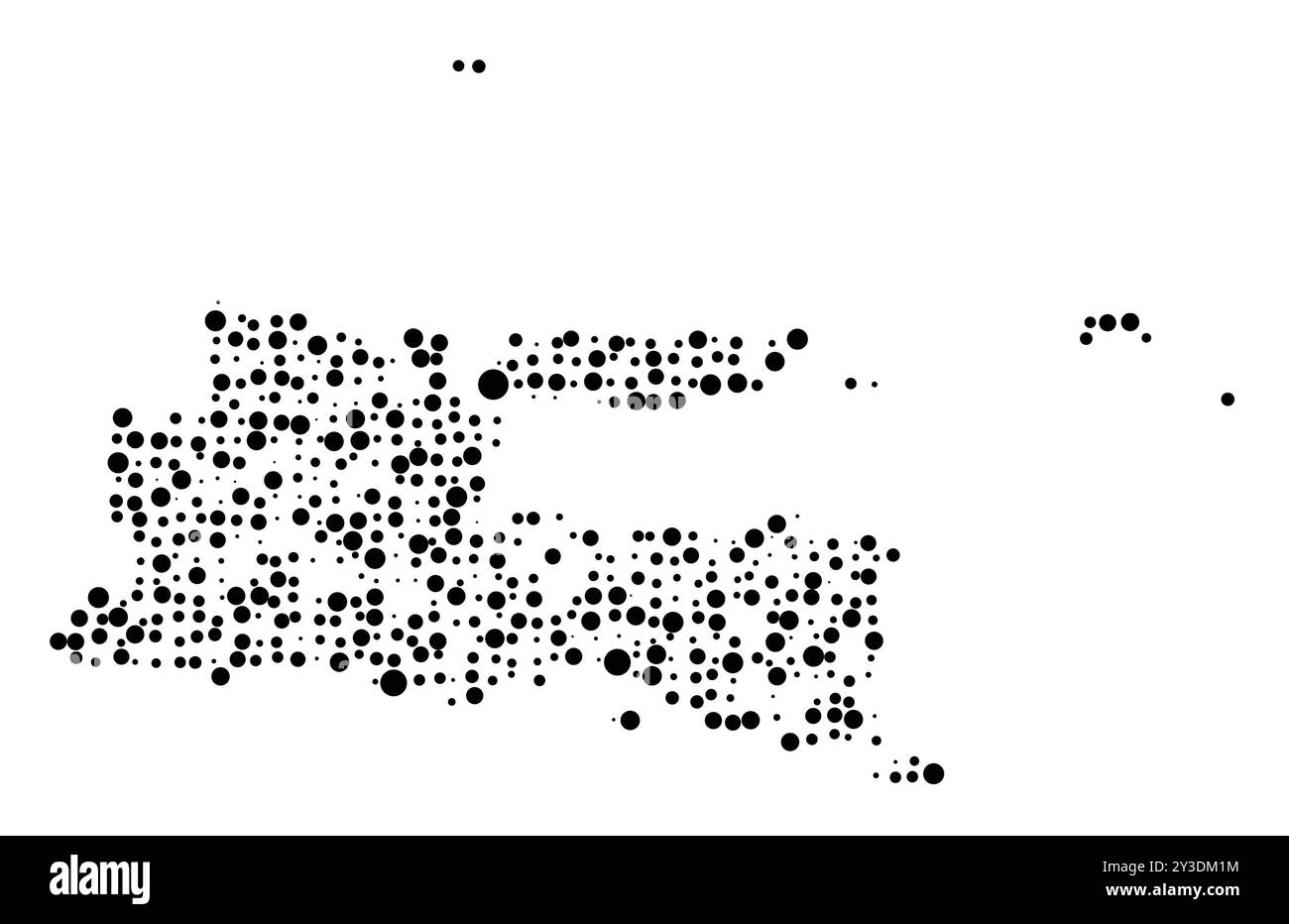 Jawa timur vector outline map Cut Out Stock Images & Pictures - Alamy