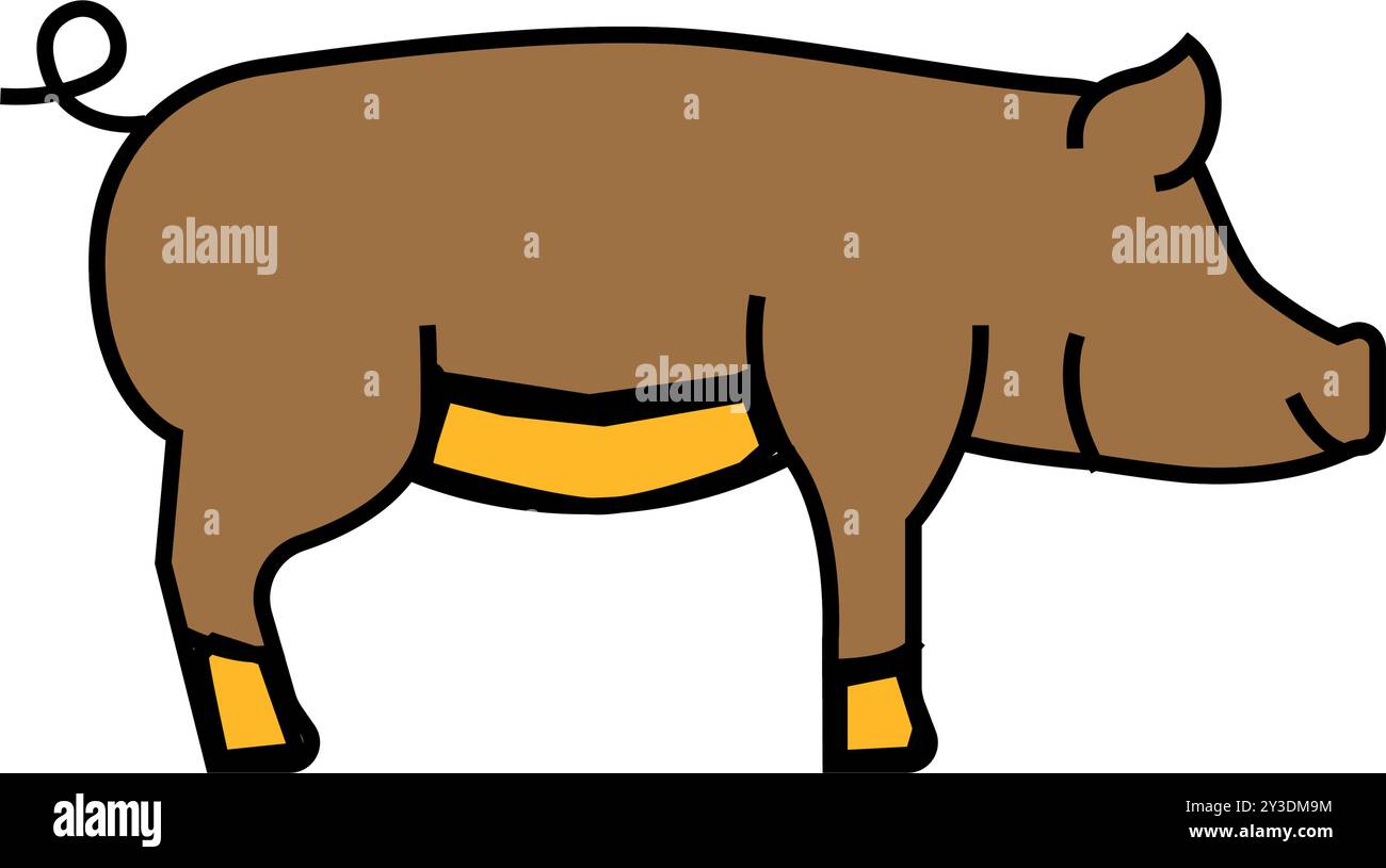Duroc hog Stock Vector Images - Alamy