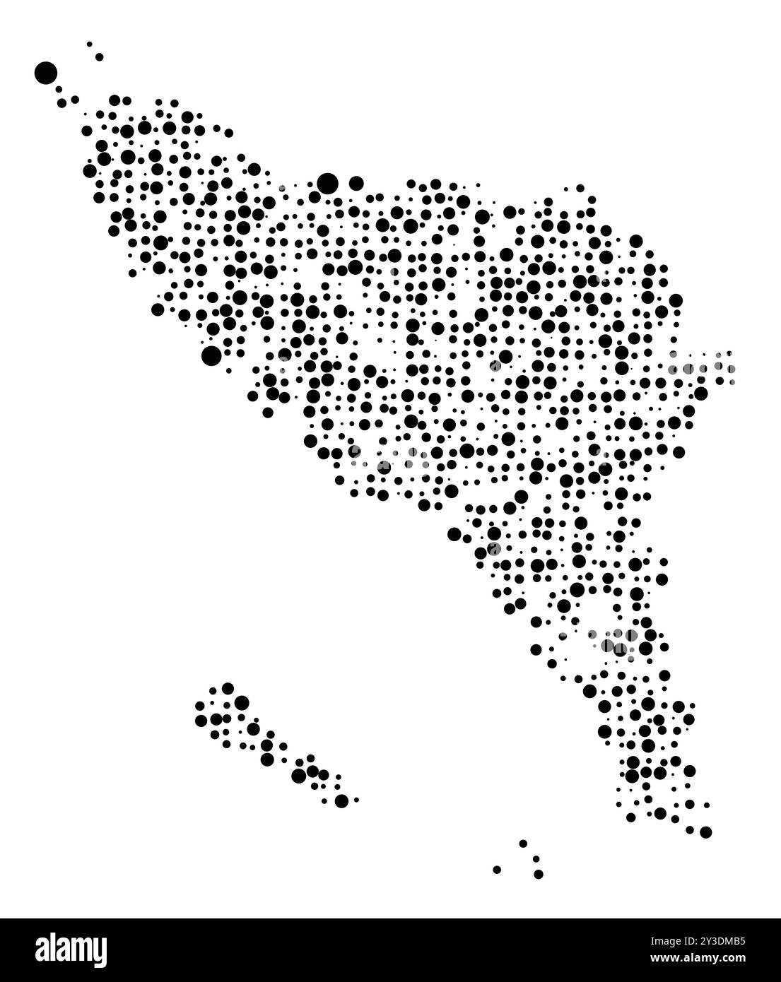 Symbol Map of the Autonomous Province Aceh (Indonesia) showing the ...