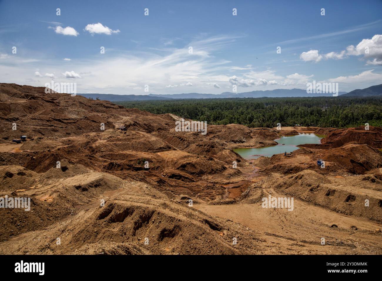 Landscape of Nickel mining area, South East Sulawesi, Indonesia, Asia ...