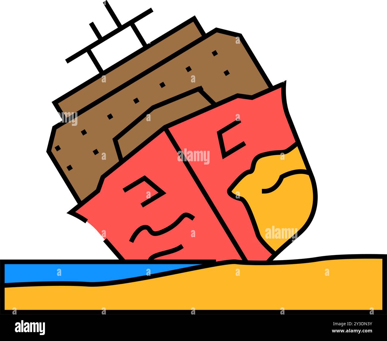 marine corrosion icon color illustration Stock Vector Image & Art - Alamy