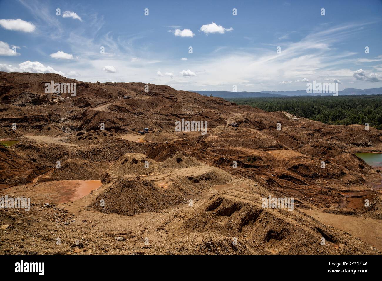 Landscape of Nickel mining area, South East Sulawesi, Indonesia, Asia ...