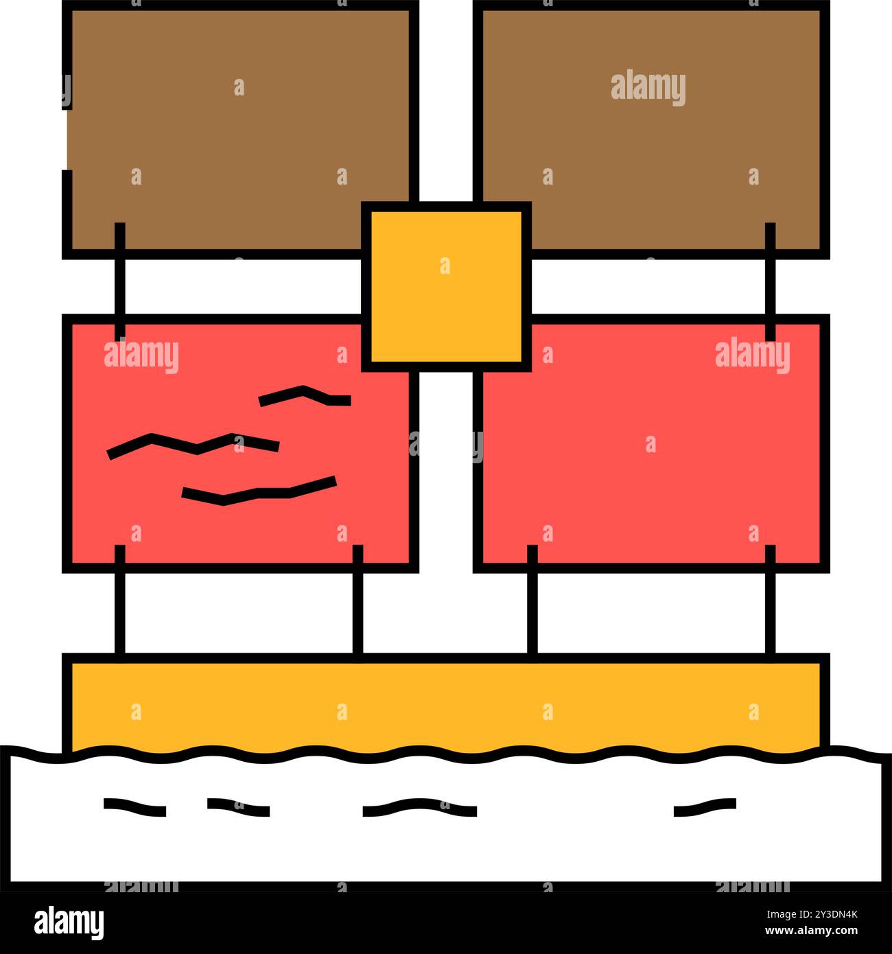 marine corrosion testing icon color illustration Stock Vector Image ...