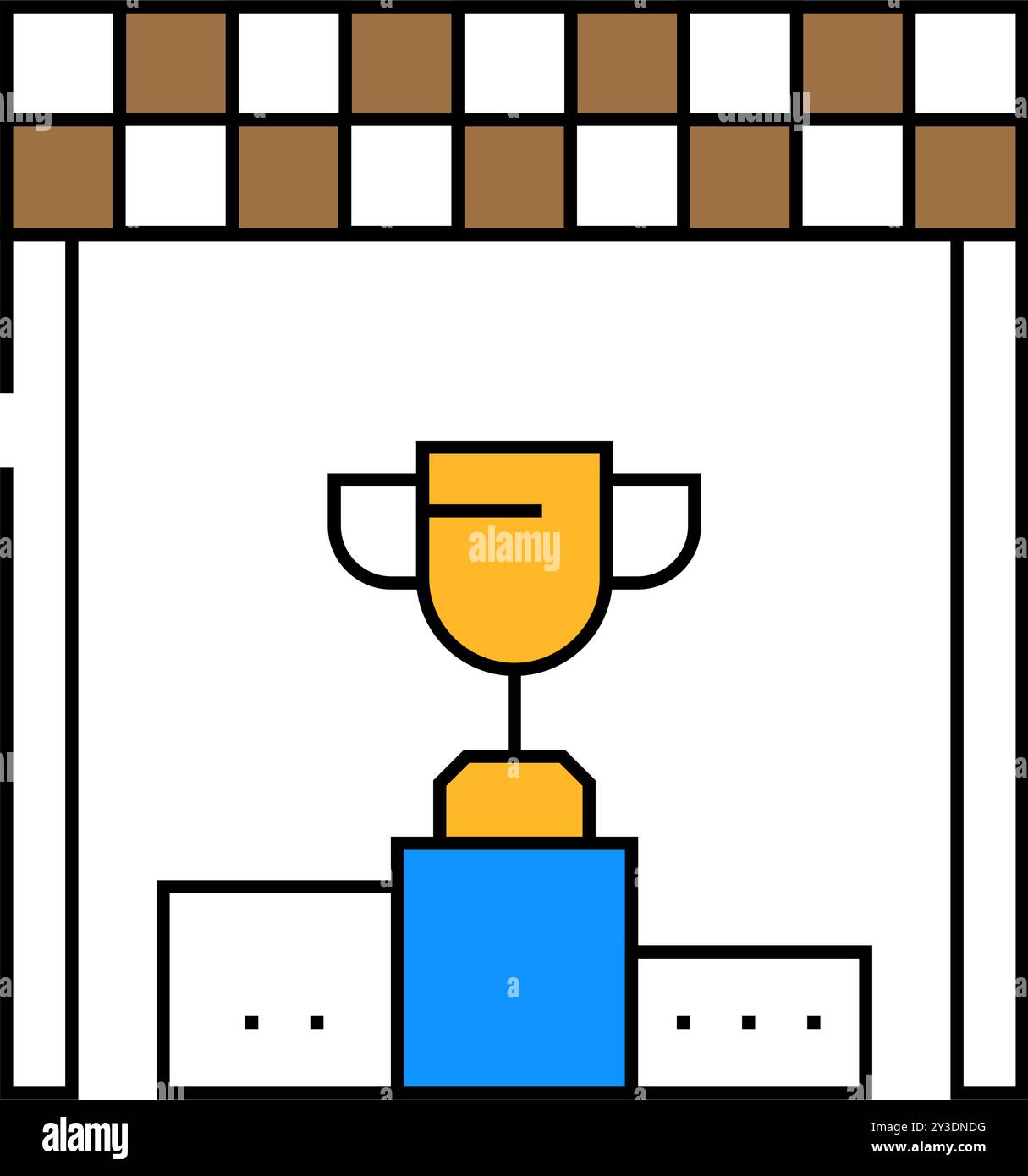 winner car race vehicle auto icon color illustration Stock Vector Image ...