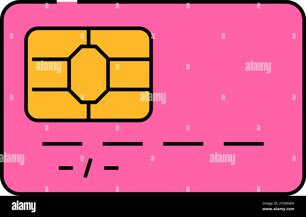 emv card bank payment icon color illustration Stock Vector Image & Art ...