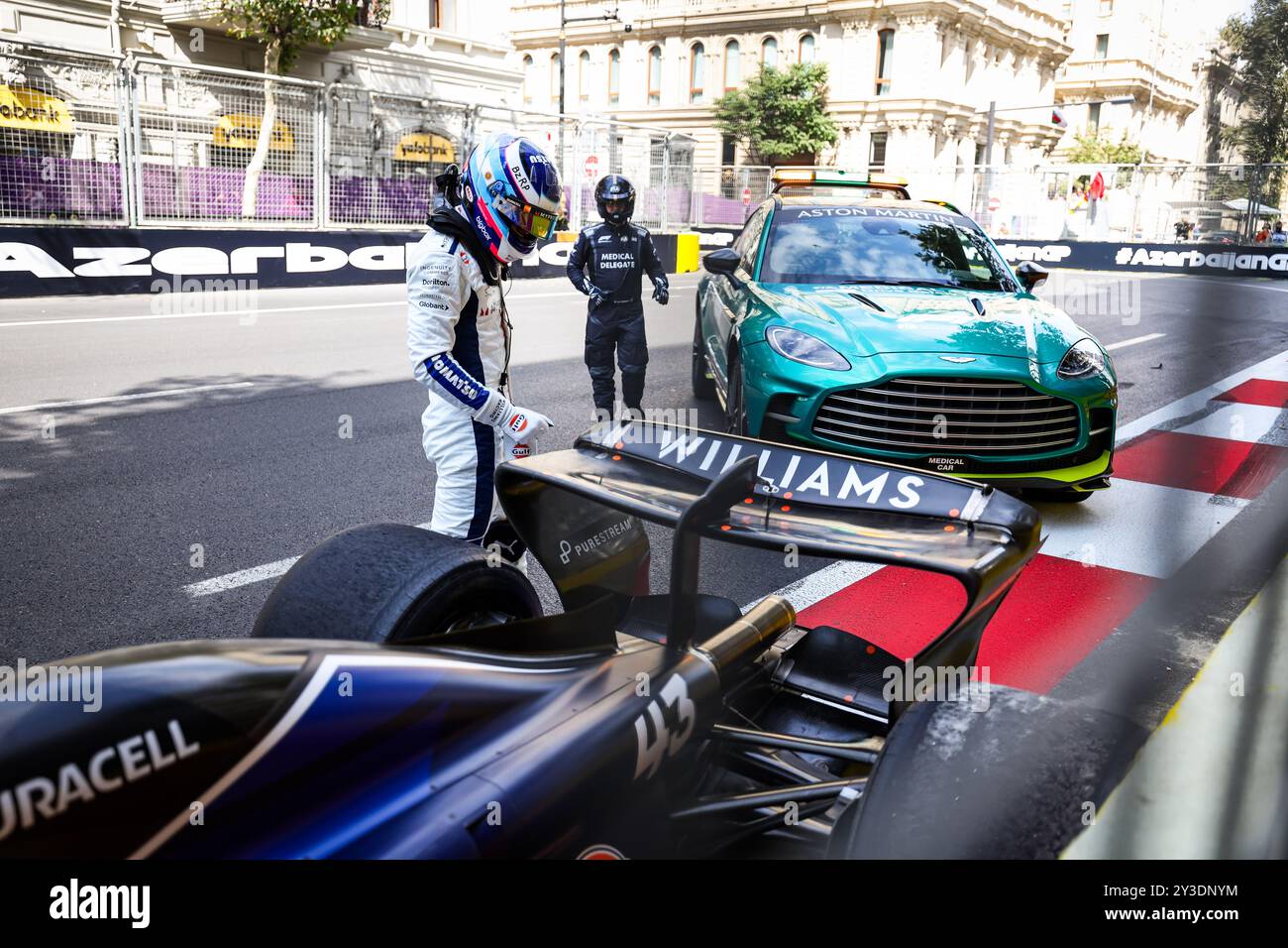 43 COLAPINTO Franco (arg), Williams Racing FW46, action crash, accident ...
