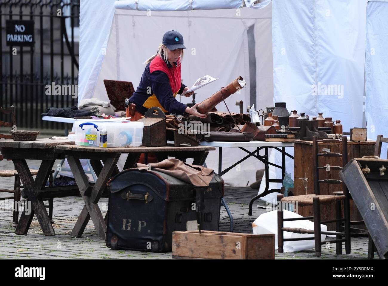 Props on set during the filming of Guillermo del Toro's Frankenstein in ...