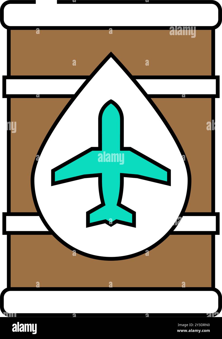 fuel analysis aircraft icon color illustration Stock Vector Image & Art ...