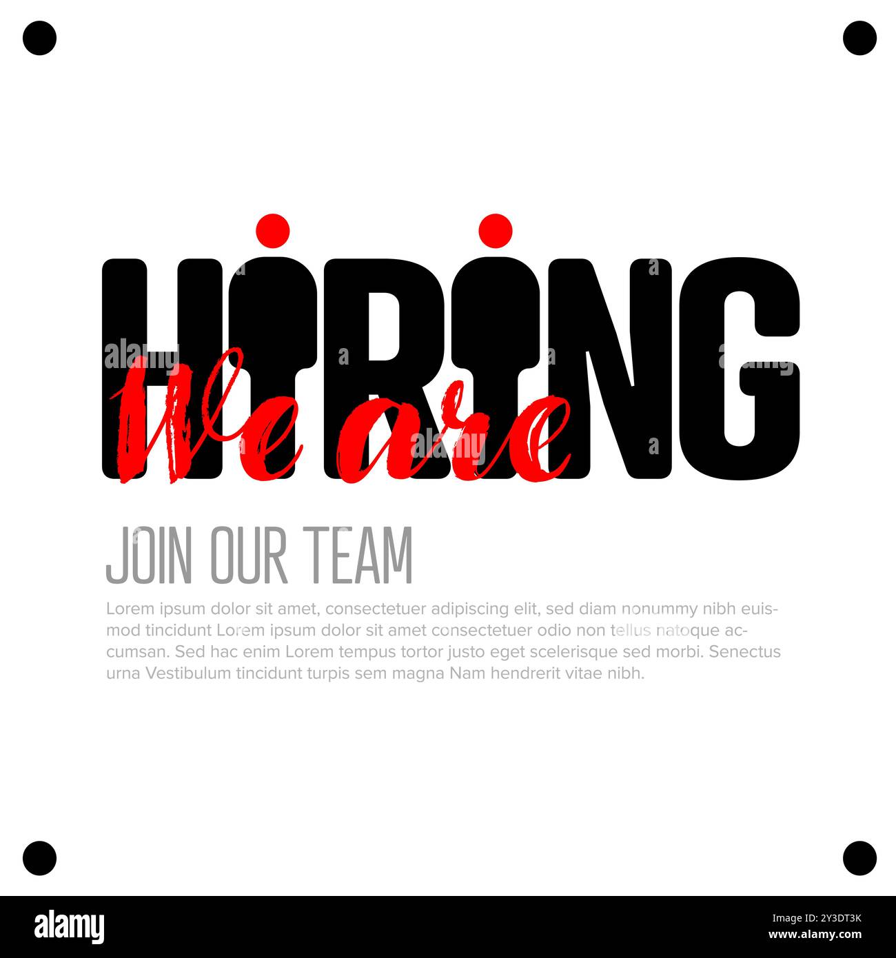 Company organization flyer banner leaflet for hiring more people and ...