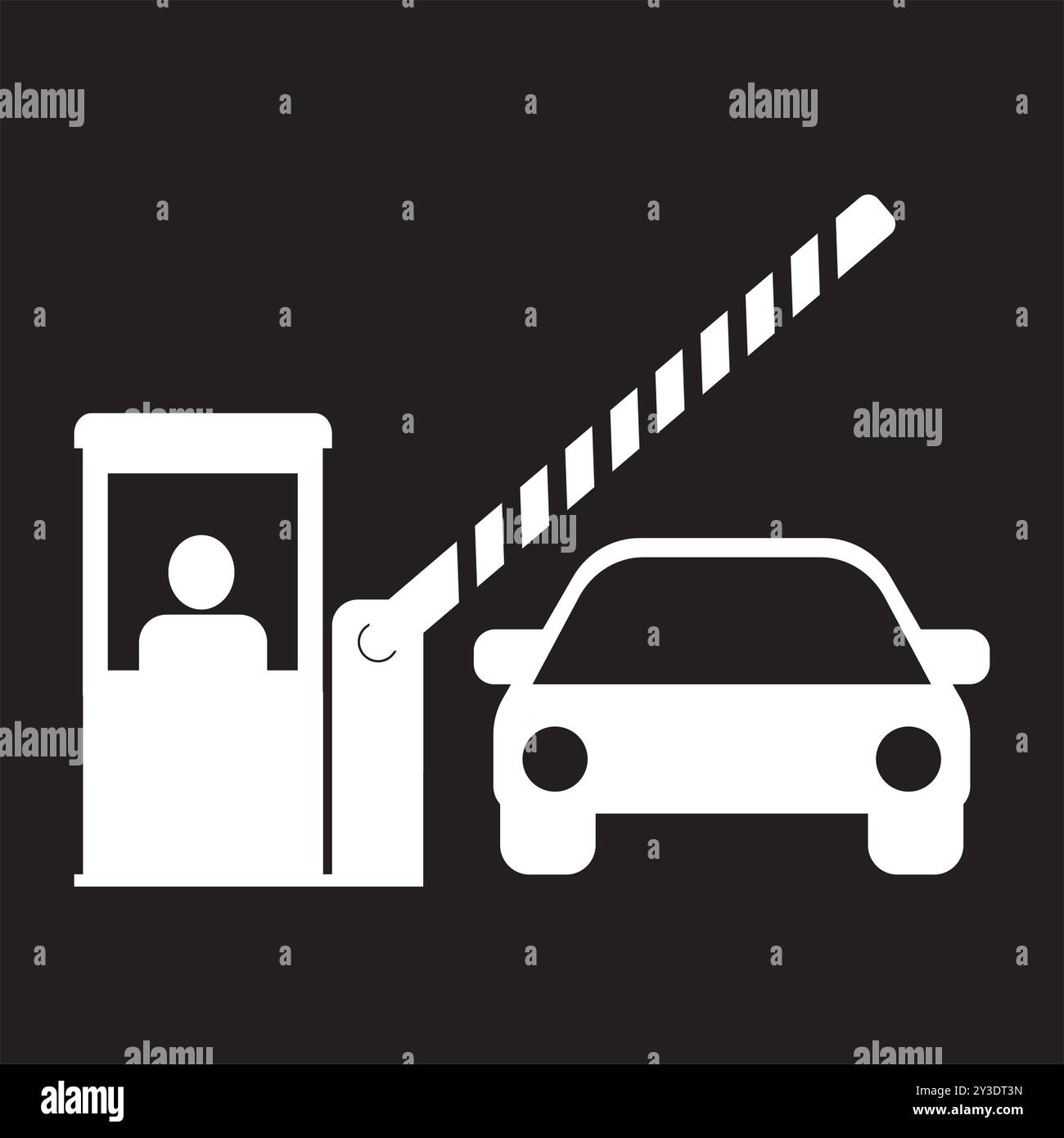 toll gate icon vector illustrtion symbol design Stock Vector Image ...