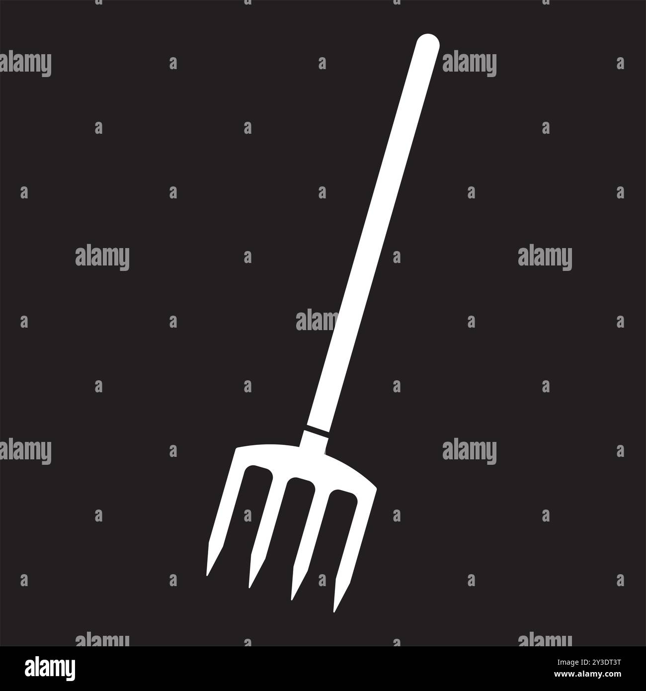 Farmer with pitchfork Black and White Stock Photos & Images - Alamy