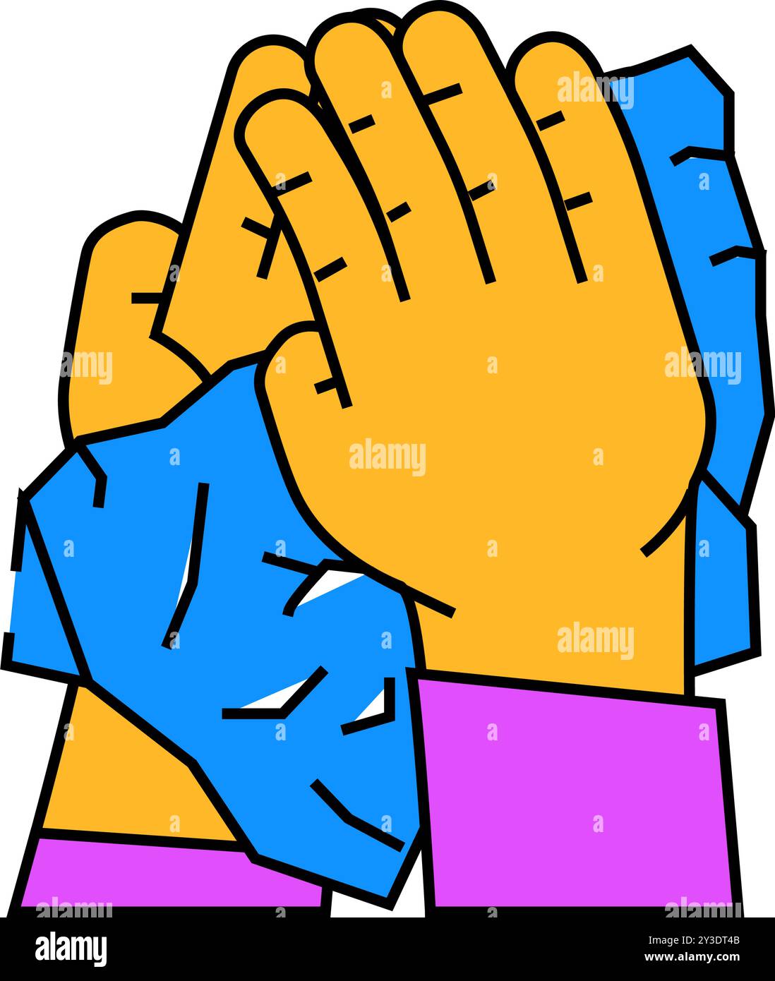 Hand wiping table kitchen Stock Vector Images - Alamy