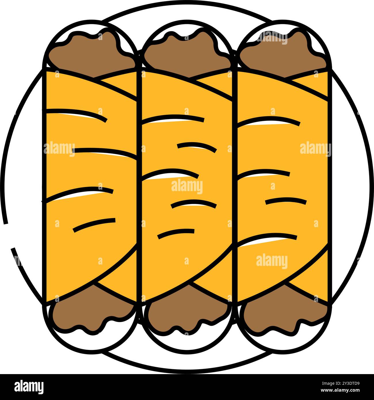 enchiladas mexican cuisine icon color illustration Stock Vector Image ...
