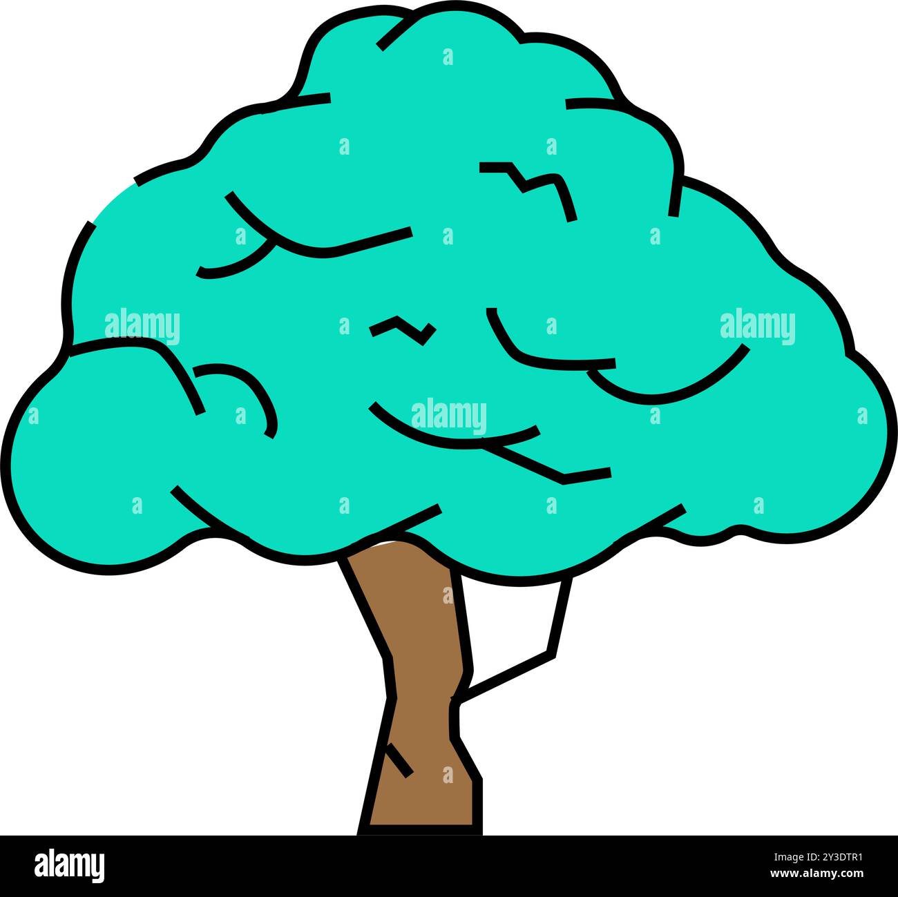 macadamia tree jungle amazon icon color illustration Stock Vector Image ...